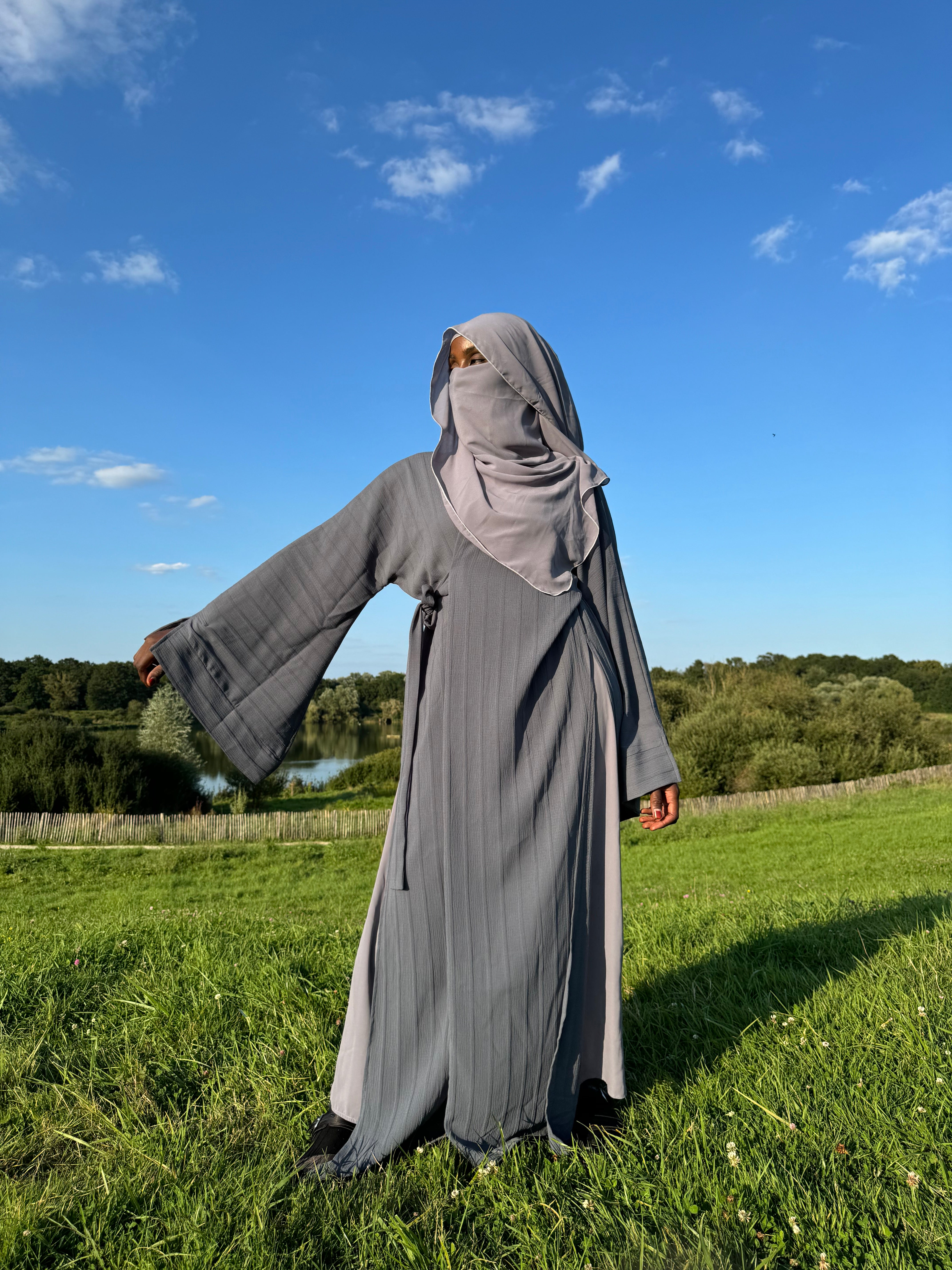 Ensemble DONO 3 pieces Abaya Palazzo Hijab